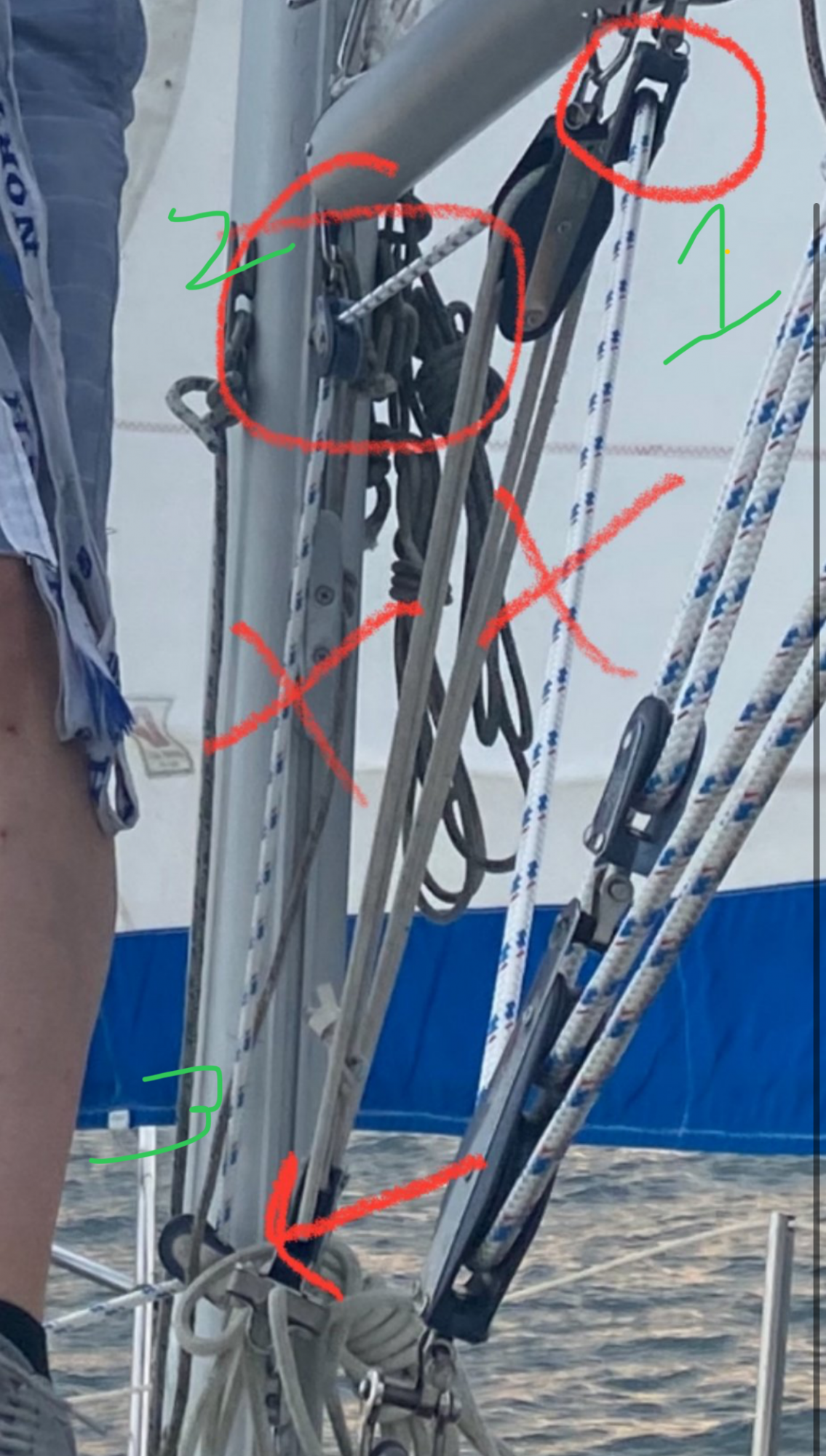 Boom Vang obstructs Main Sheet | Sailboat Owners Forums