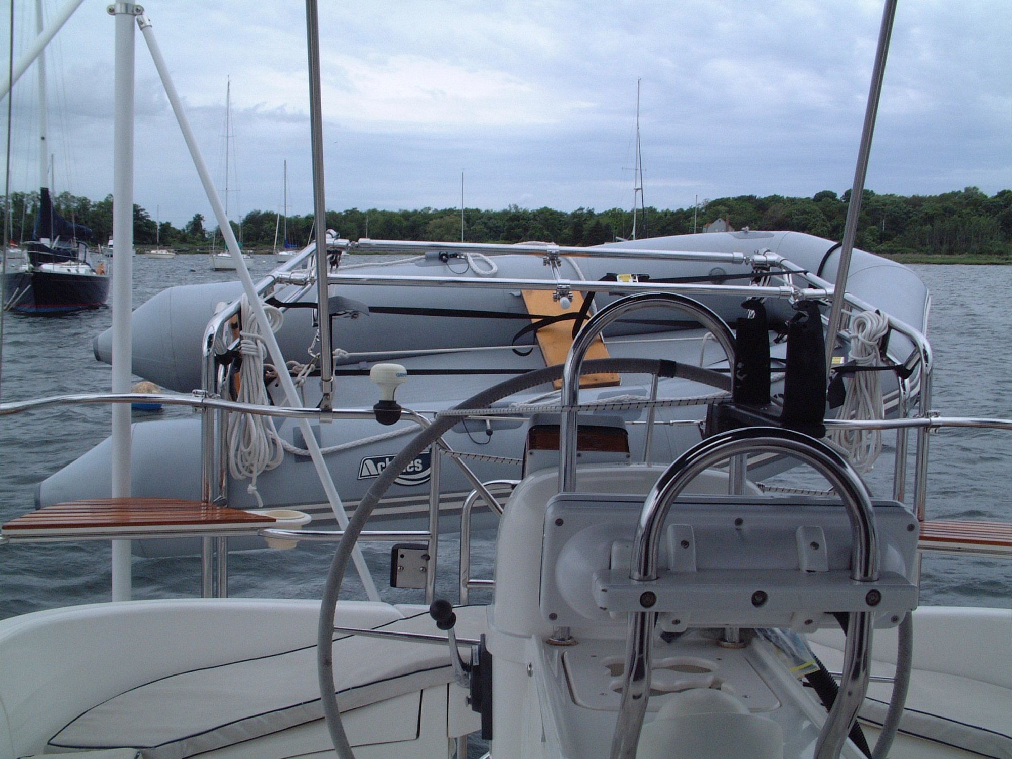 Davits and Solar Panels | Sailboat Owners Forums