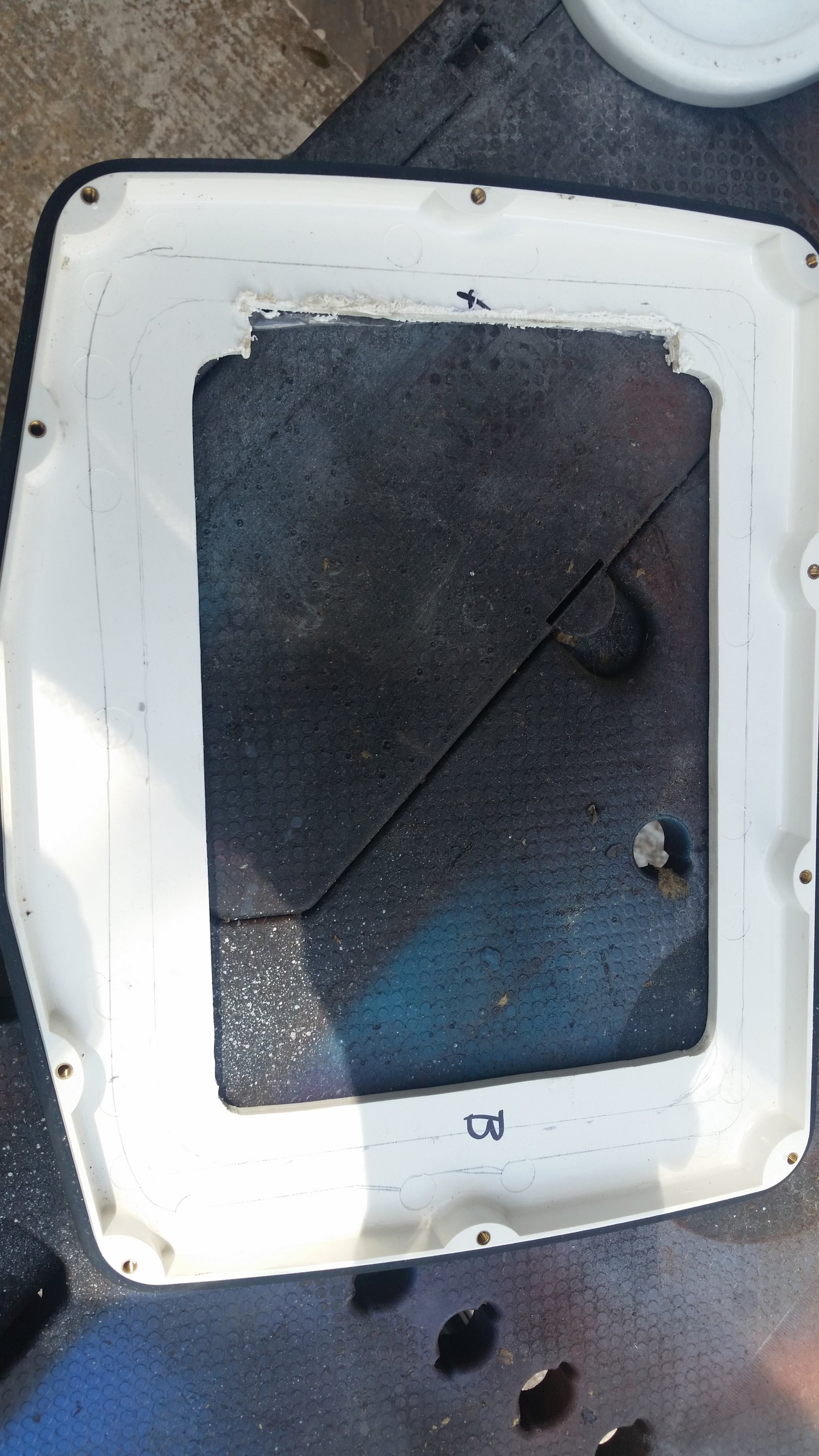 Mounted recylced Raymarine C80 MFD in a used Navpod. | Sailboat Owners ...