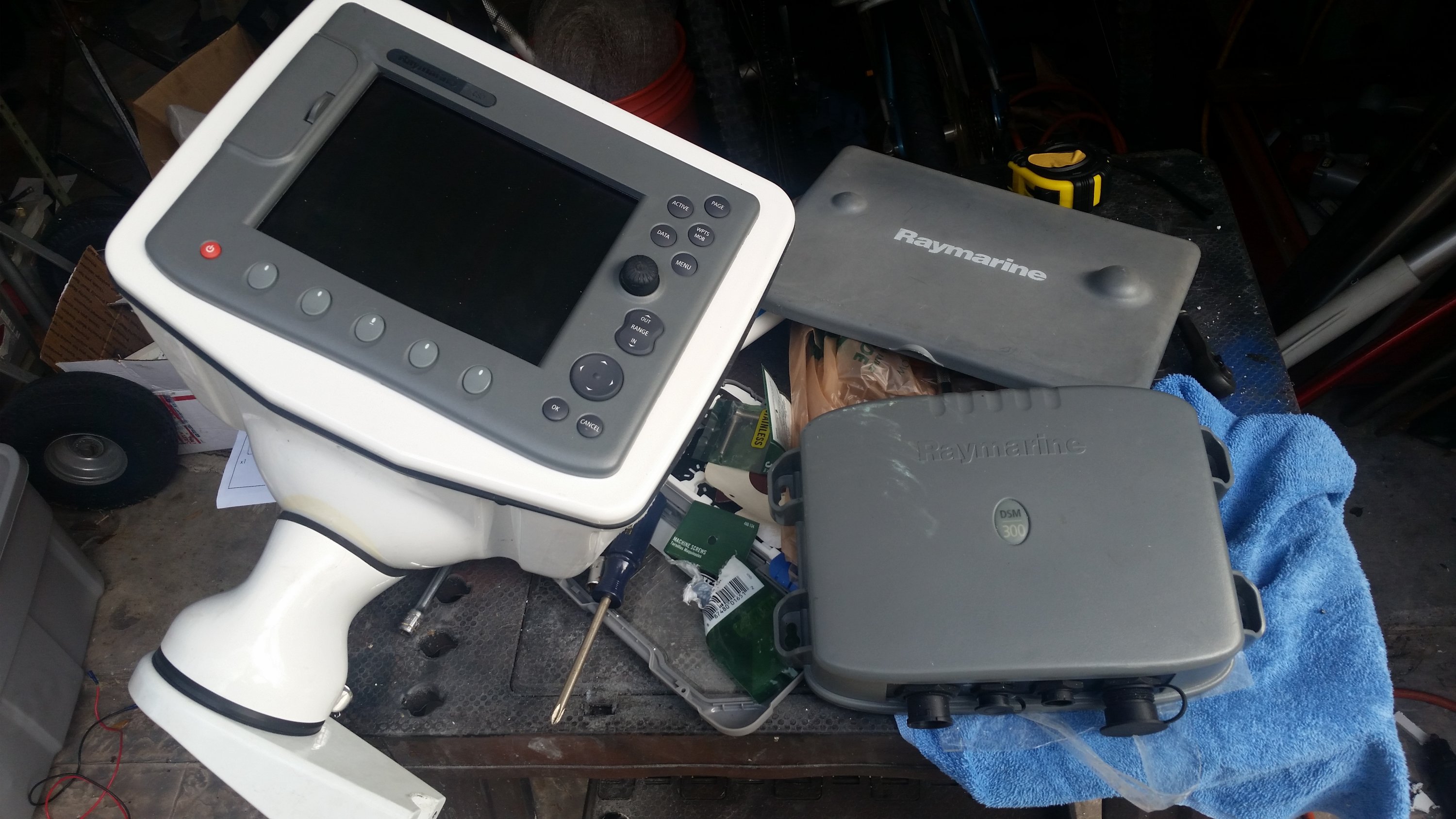 Mounted recylced Raymarine C80 MFD in a used Navpod. | Sailboat Owners ...