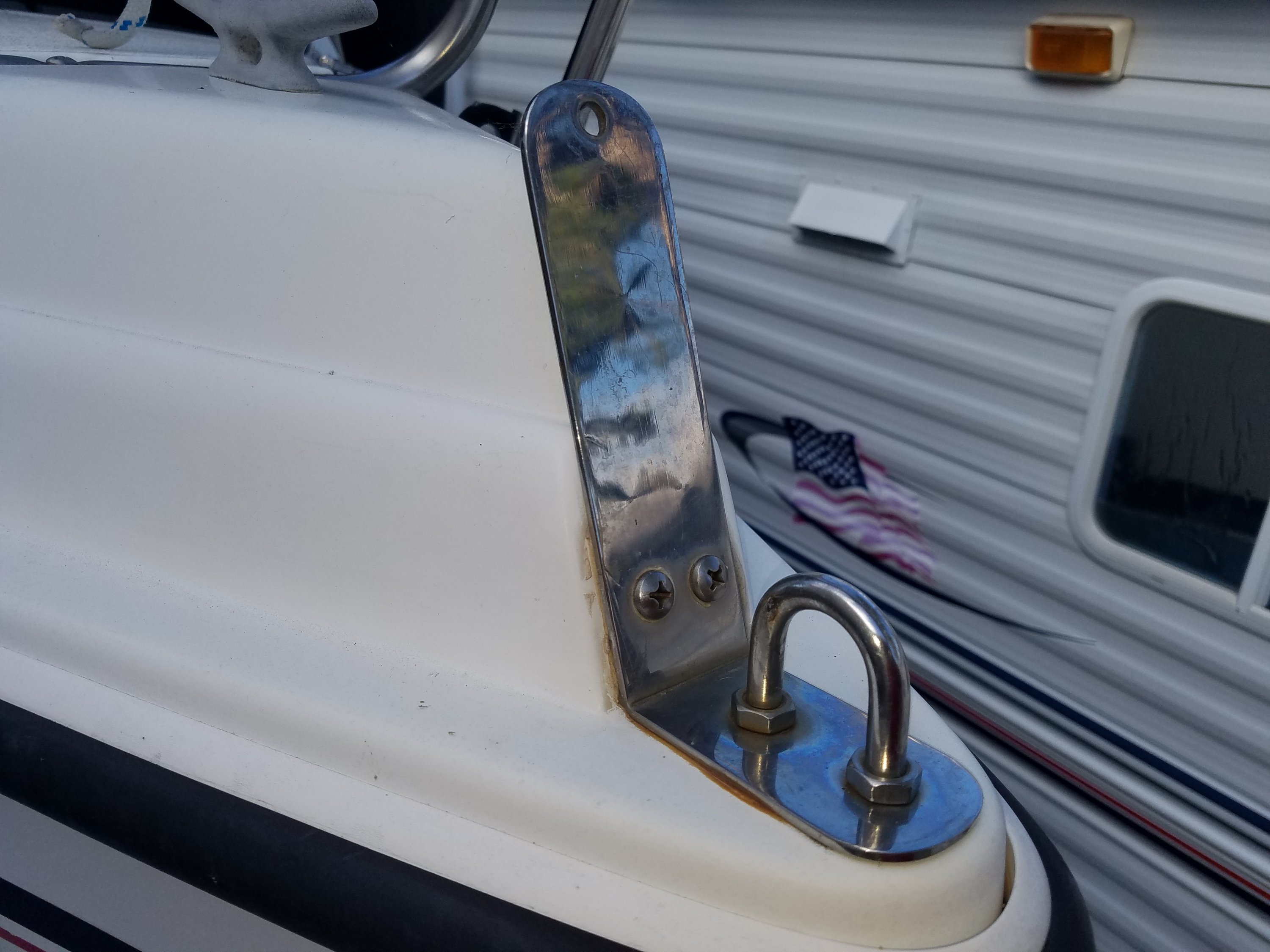 Attaching the Headstay while on the bow | Sailboat Owners Forums