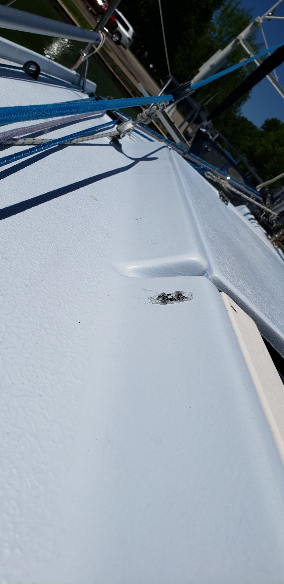 Jib sheet tracks | Sailboat Owners Forums
