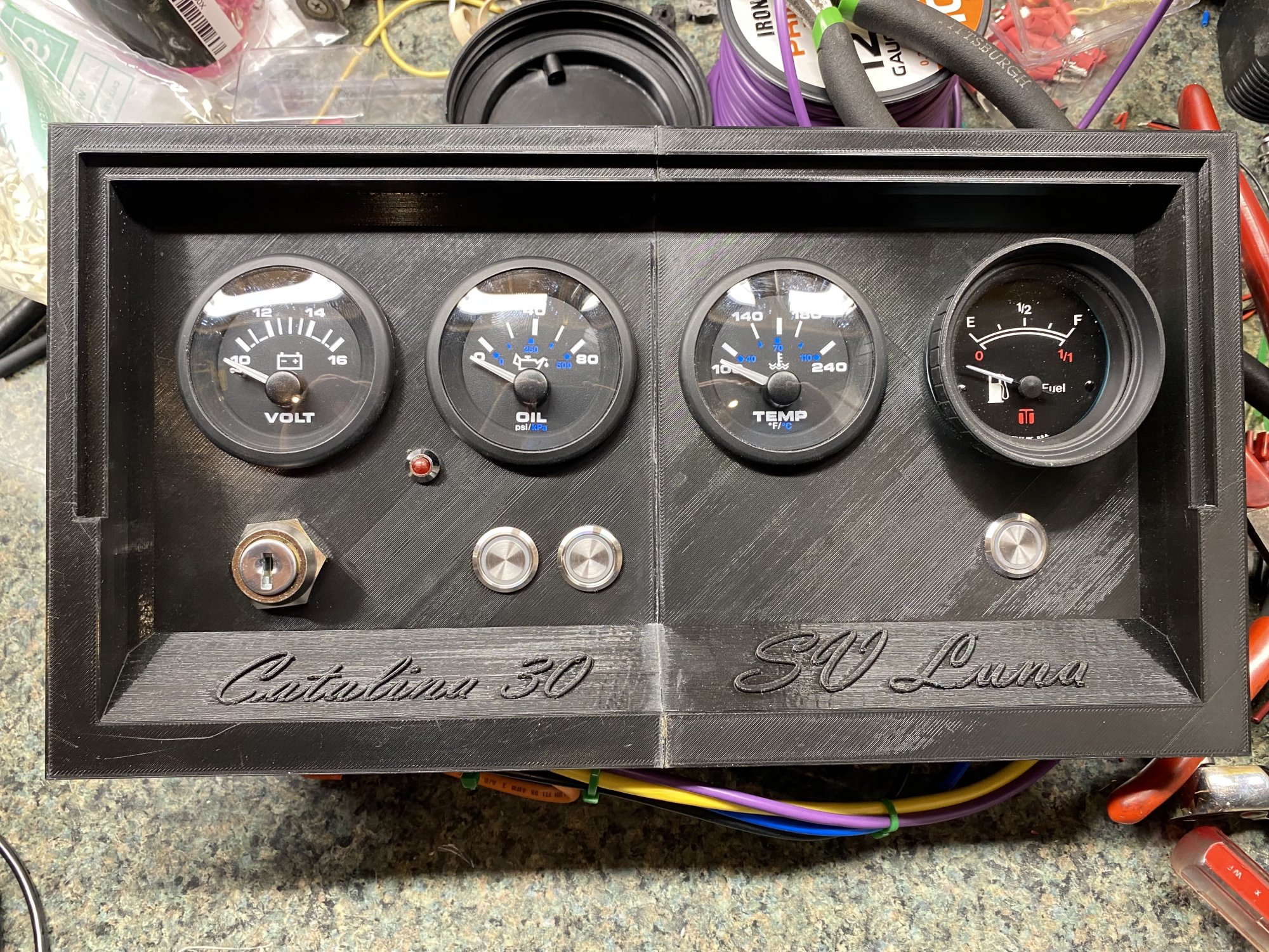 Replacing engine instrument panel | Sailboat Owners Forums