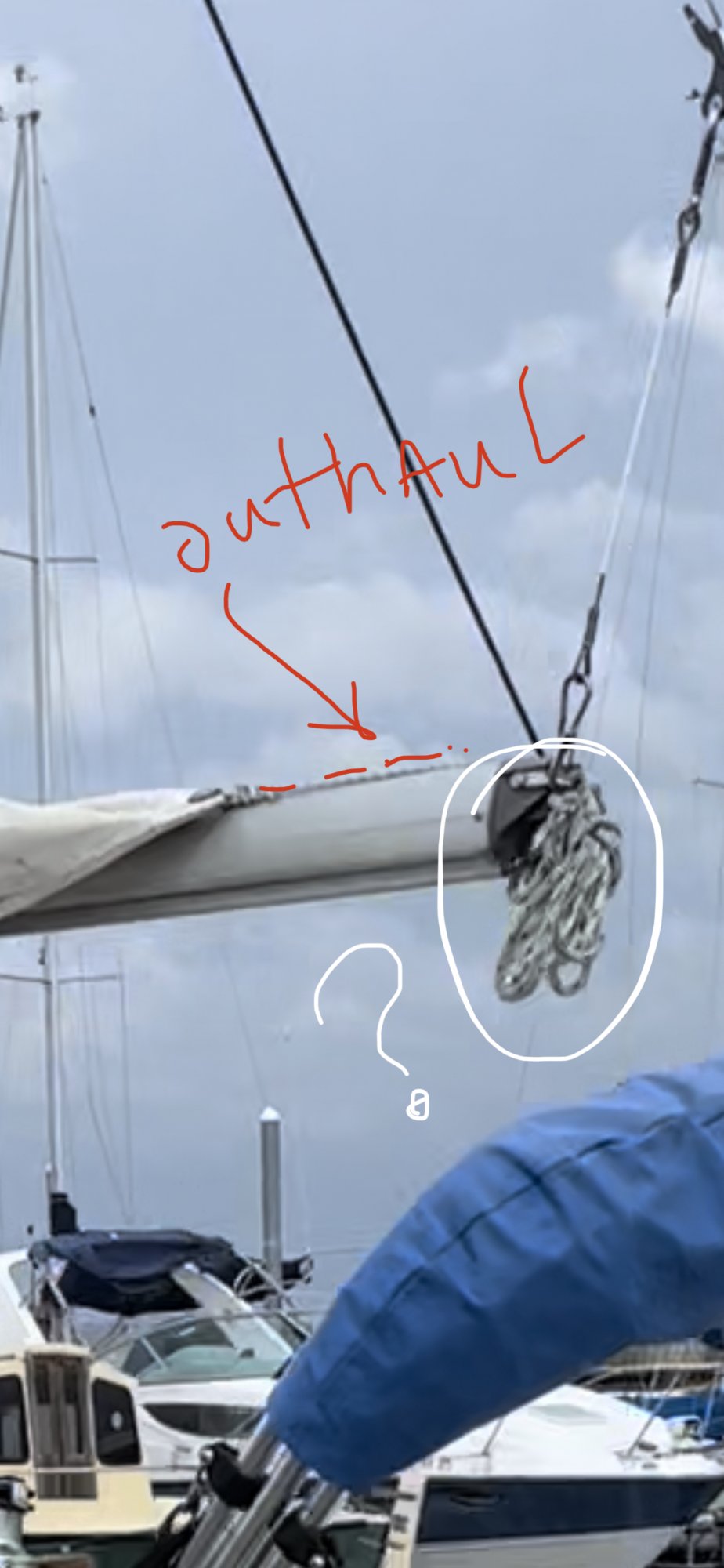 Boom Reefing Line? | Sailboat Owners Forums