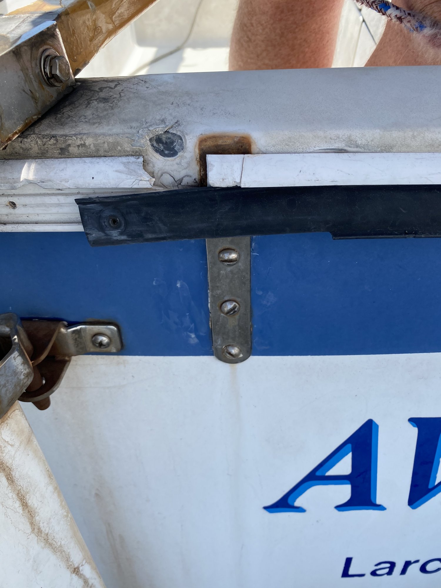 Backstay Chainplate Replacement | Sailboat Owners Forums