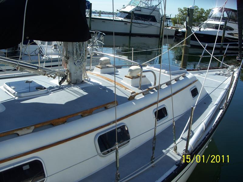 Staysail and Genoa Track additions for Hunter 37 Cutter | Sailboat ...