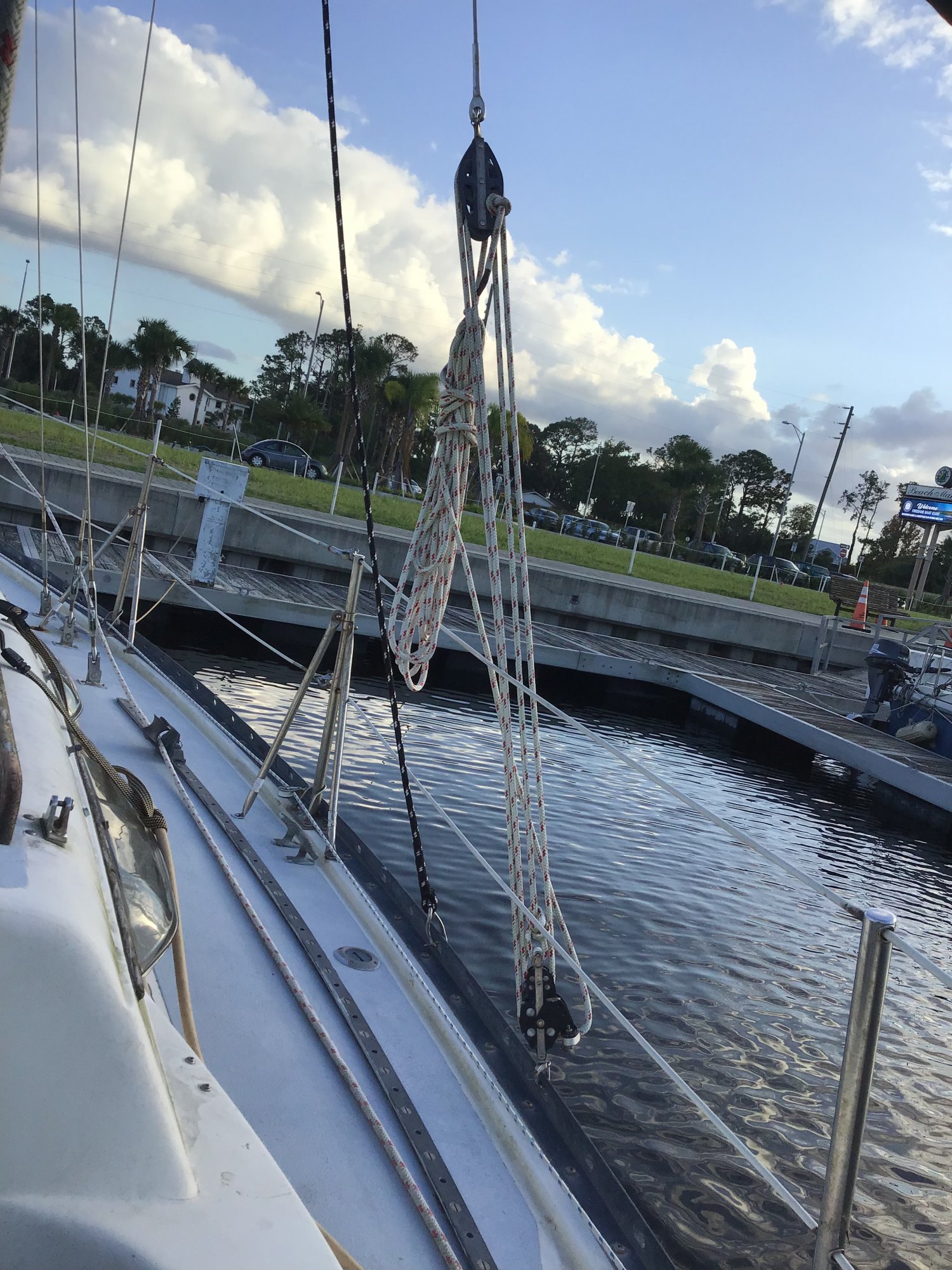 Rope to wire halyard rope length? | Sailboat Owners Forums