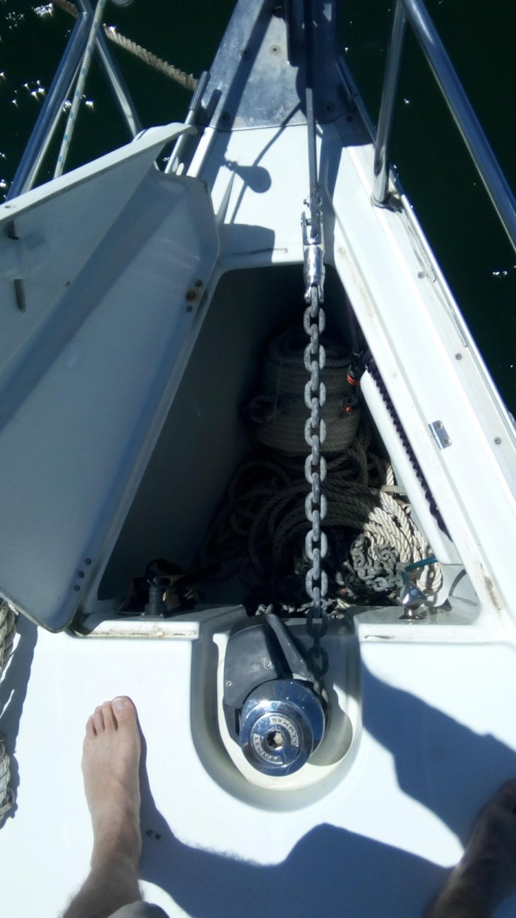 373 (or similar) anchor tensioner, tether, safety solution? | Sailboat ...