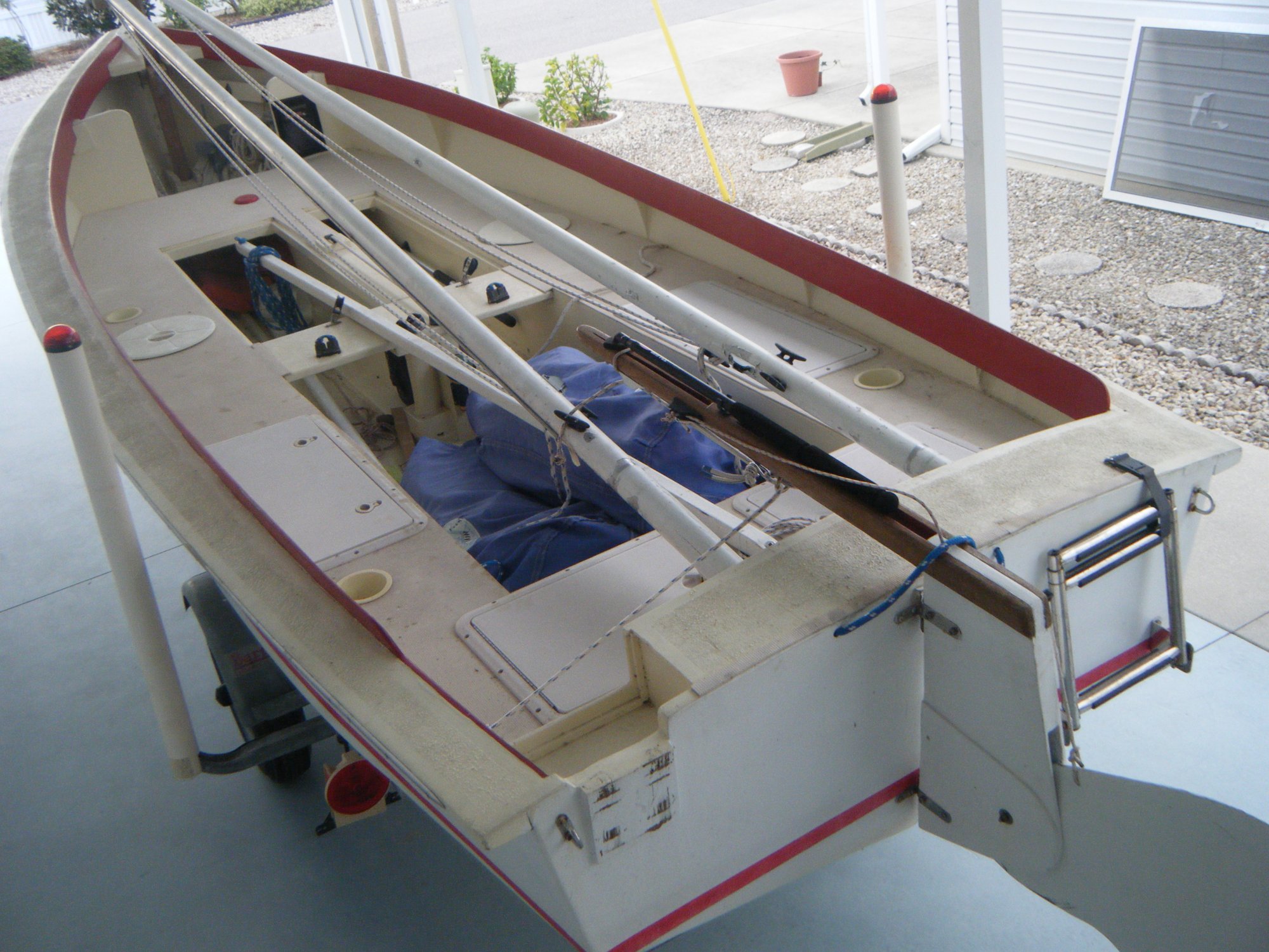 Best to lift a Core Sound 17 with large Davits | Sailboat Owners Forums