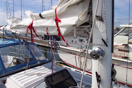 Sail flaking tips | Sailboat Owners Forums