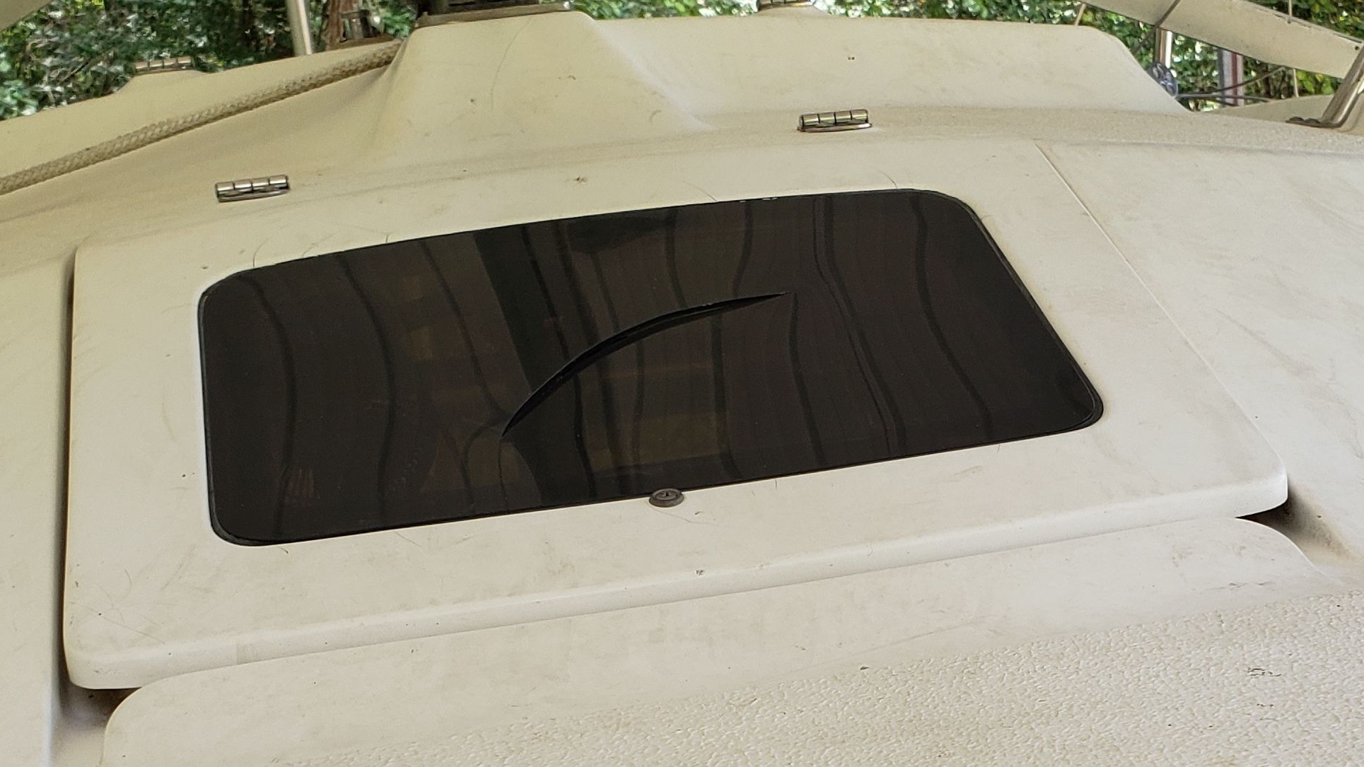 How to repair forward hatch with cracked Lexan? | Sailboat Owners Forums