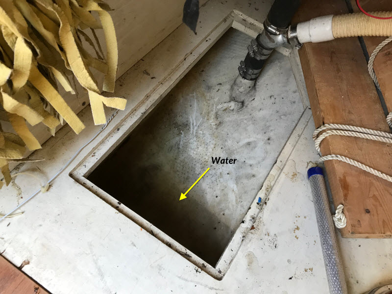 11.0A owners - water pooling if aft bilge area under port cockpit ...