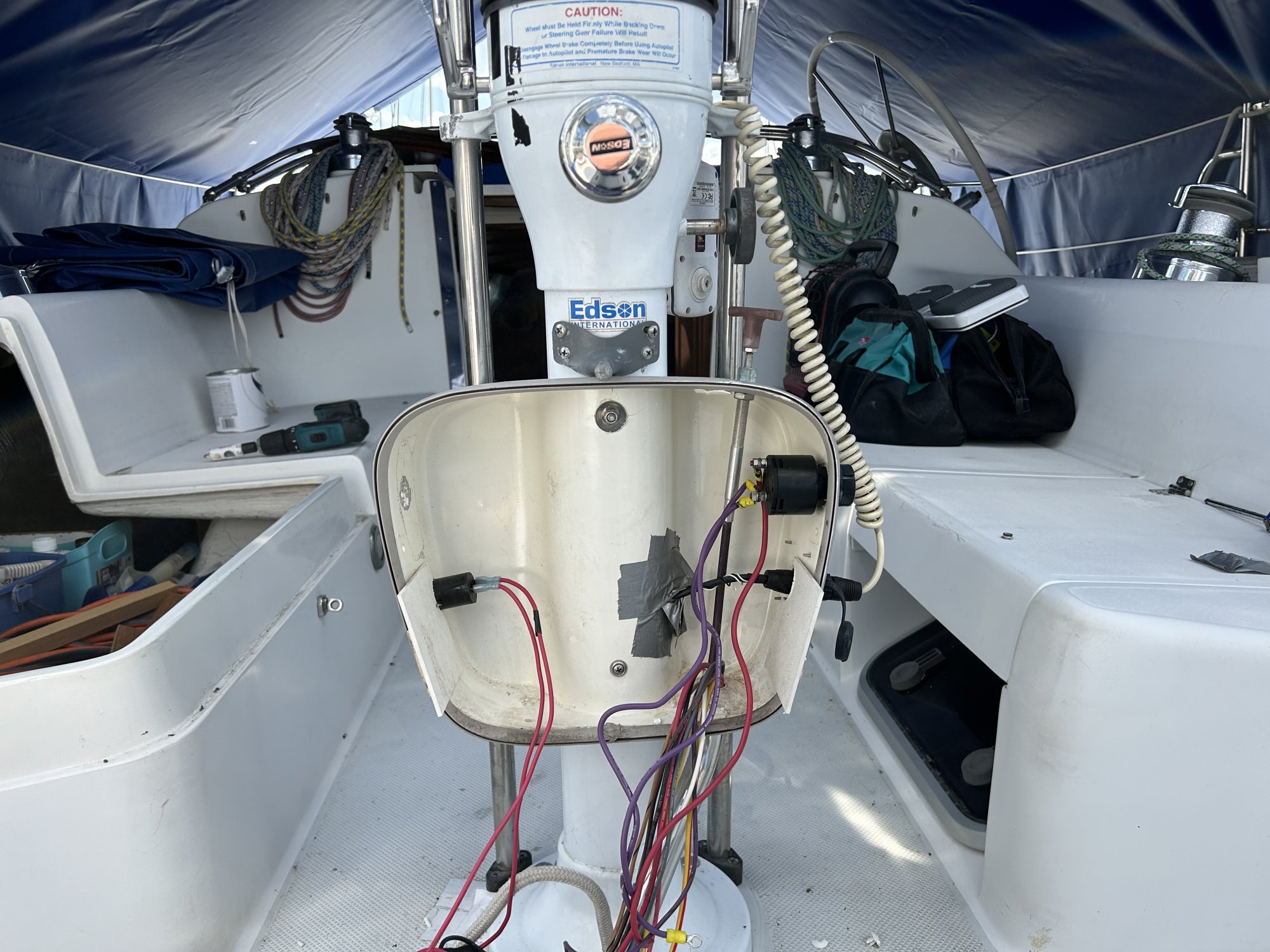 Engine control panel modification | Sailboat Owners Forums