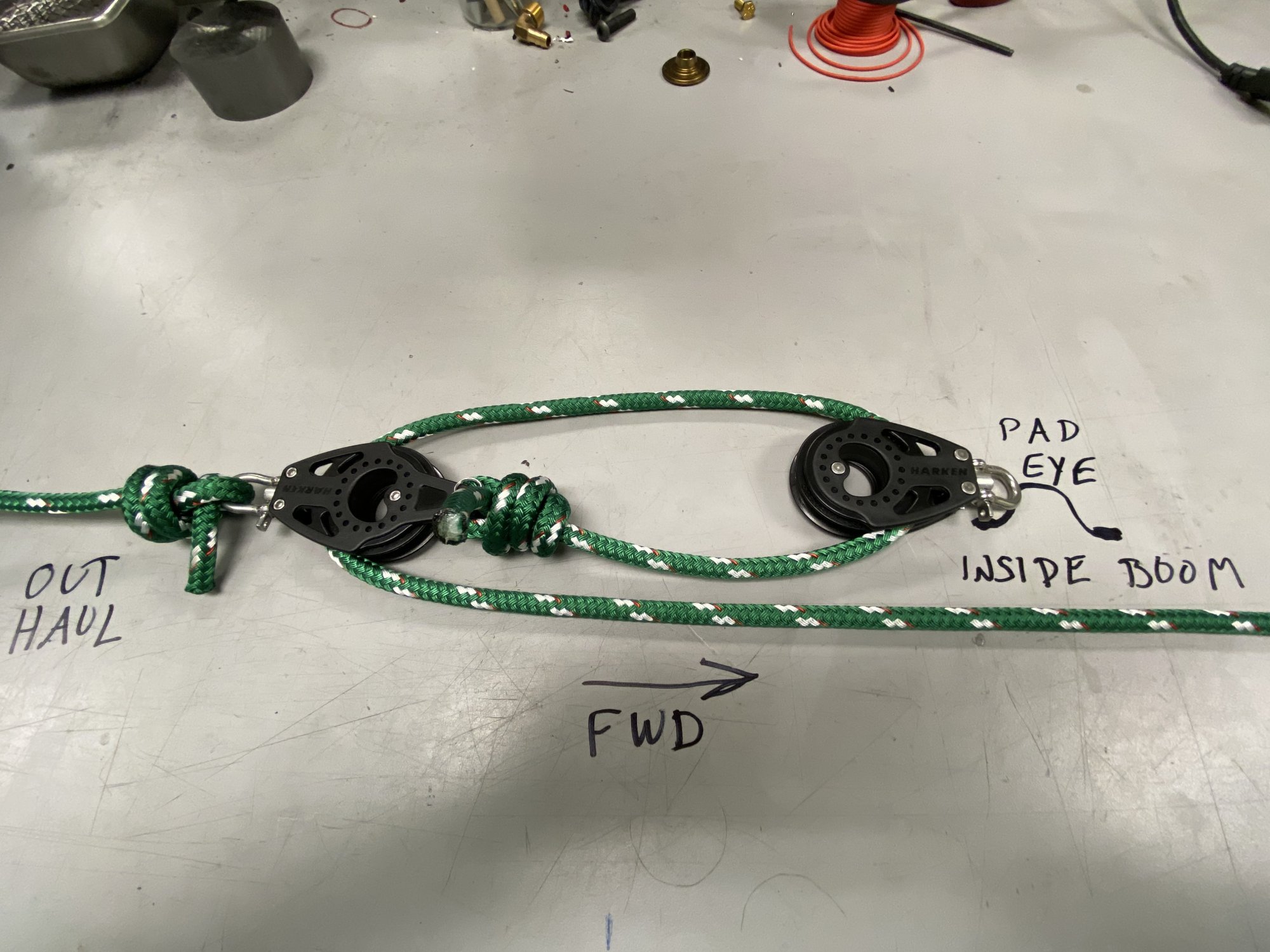 Replacing internal outhaul | Sailboat Owners Forums