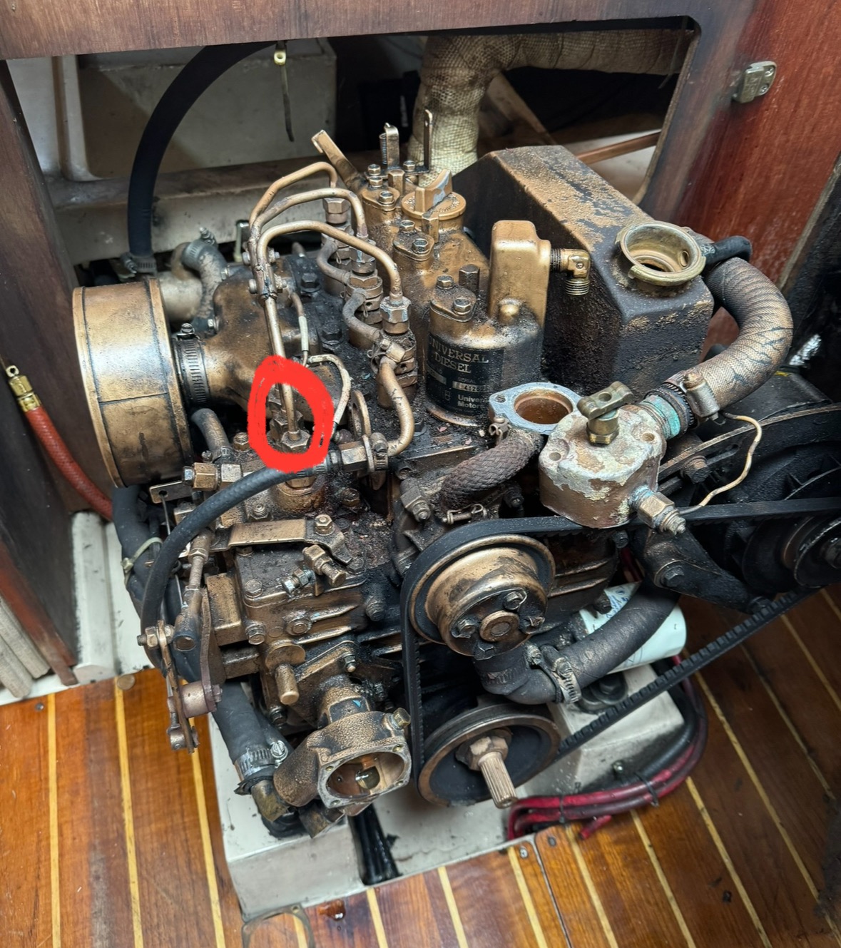 Universal 25 Overheating and Diesel leaking | Sailboat Owners Forums