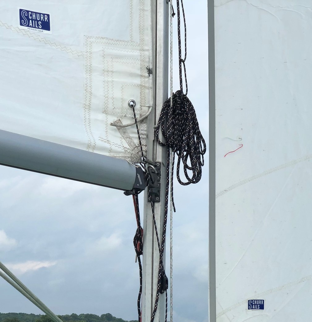 Tack connection to mast | Sailboat Owners Forums