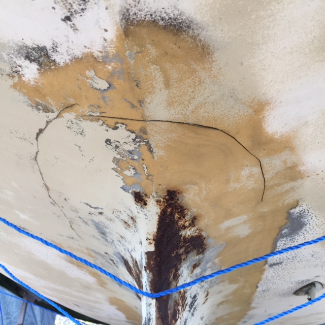 How to fix hull crack | Sailboat Owners Forums