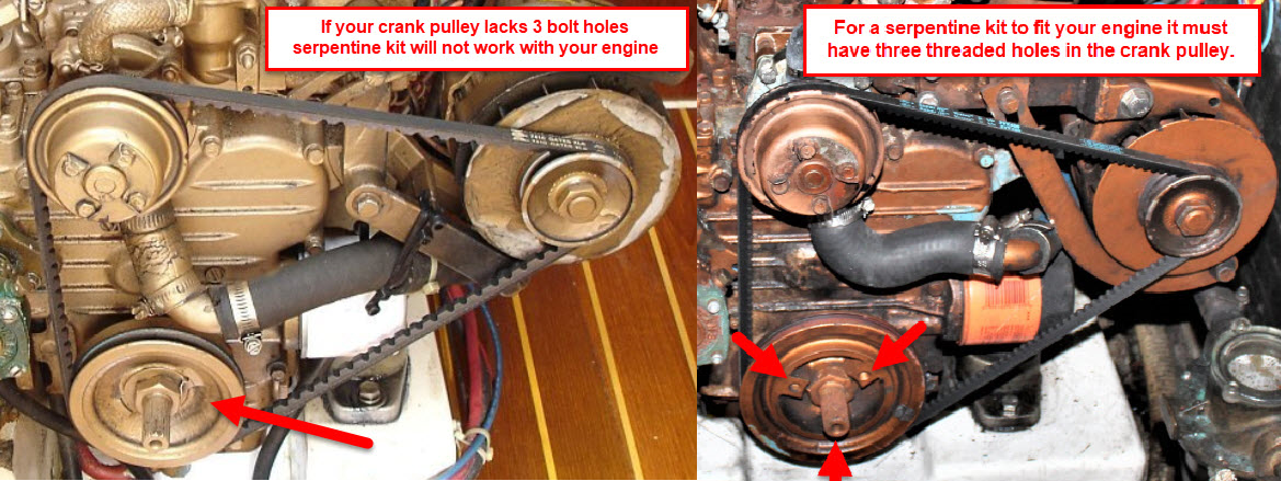 Universal M25 front V-belt pulley. | Sailboat Owners Forums