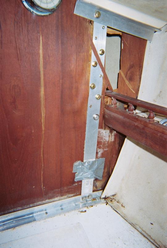 bulkhead-why it needs replacing. The chain plate leaked for so long it ...