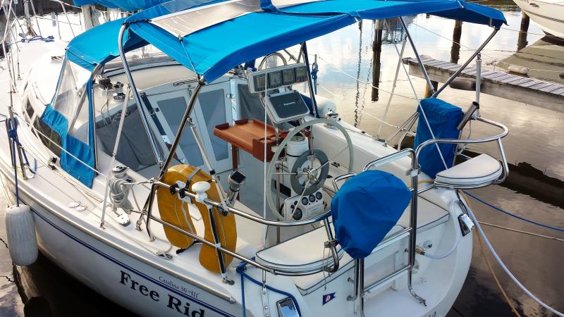 Folding teak table in cockpit | Sailboat Owners Forums