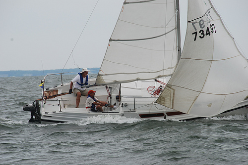 Its not fast till the rail is in the water. check out the stern pulpit ...