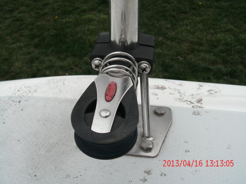 stanchion mount block for furler rope | Sailboat Owners Forums