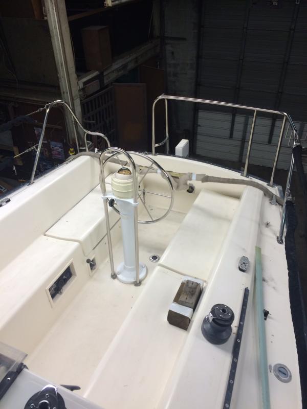 Starboard Sternrail modification | Sailboat Owners Forums