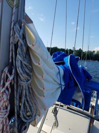 Sail flaking tips | Sailboat Owners Forums